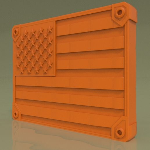 📁 American Flag 3D Print Model – STL File・ STL File for 3D printing・Cults