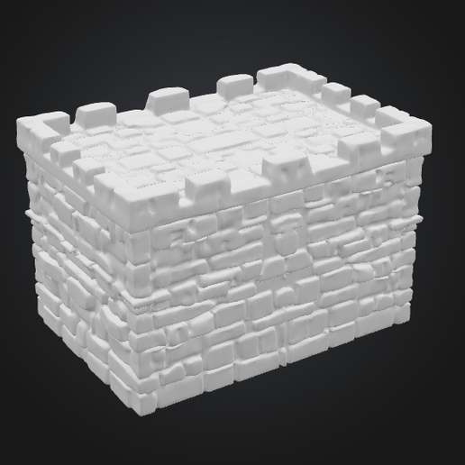 🎲 Medieval wall・Free STL File for 3D printing・Cults
