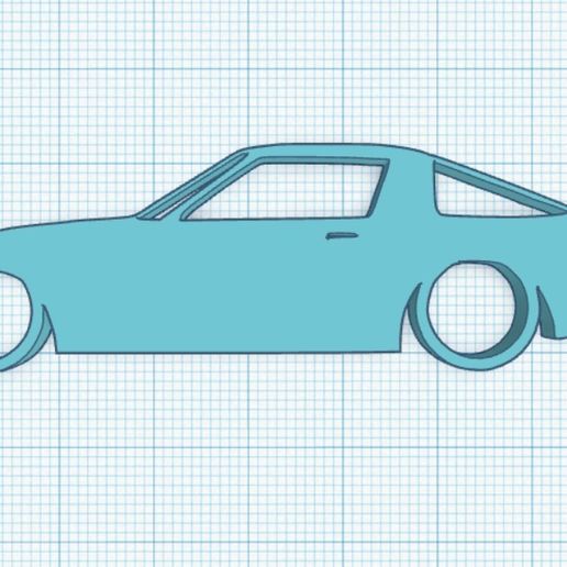 🚗 Mazda RX7 SA FB 1st Gen 13b GSL 12A Silhouette Keyring・ STL File for ...