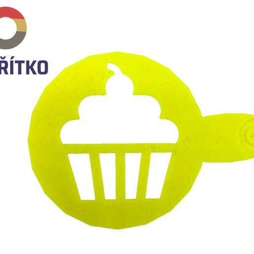 STL file Coffee stencil - Muffin・Model to download and 3D print・Cults