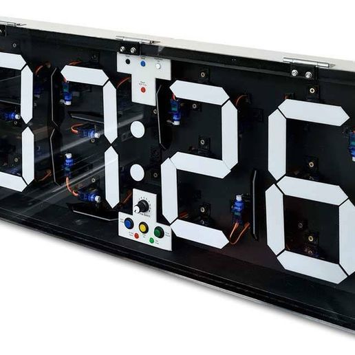 🕰️ 7 Segment Display Servo Clock・Free 3D File for ・Cults