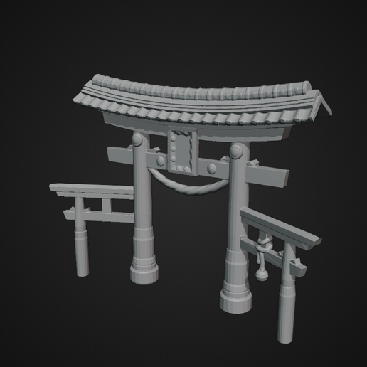 STL file diorama miniature japan tori gate a2 🇯🇵 ・3D printable design ...