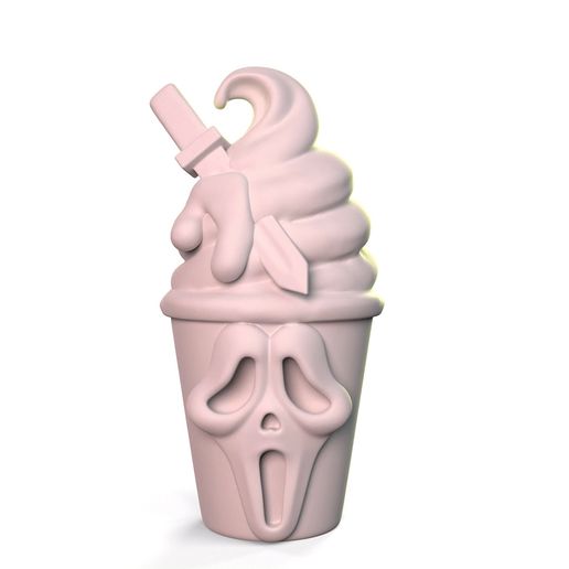 🧊 GhostFace Ice Cream.・ STL File for 3D printing・Cults