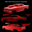 👽 1966 1967 Nova promod - drag body・ STL File for ・Cults
