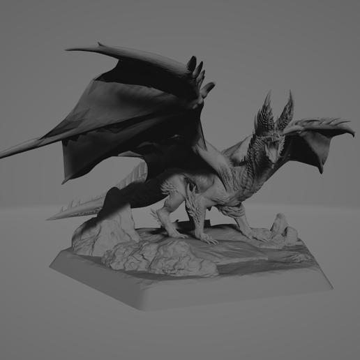 👹 MONSTER HUNTER ALATREON FIGURE・ STL File for 3D printing・Cults