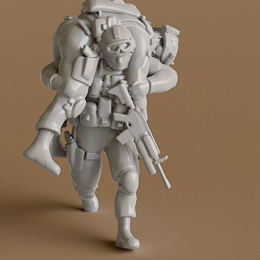 STL file Soldier 6・3D printer design to download・Cults