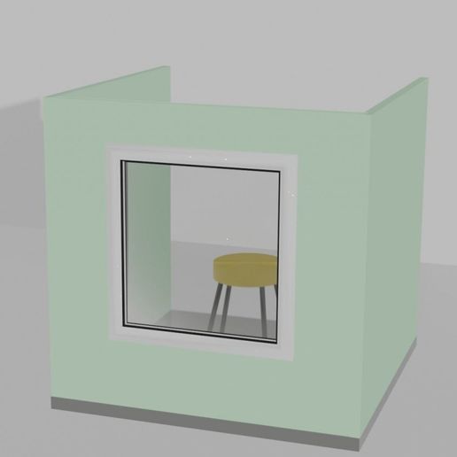 3D file Beautiful and realistic window with fully transparent glass 🪟 ...