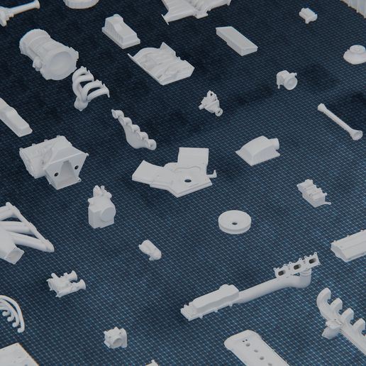 🧞‍♂️ Engine Parts Kitbash・ 3D File for 3D printing・Cults