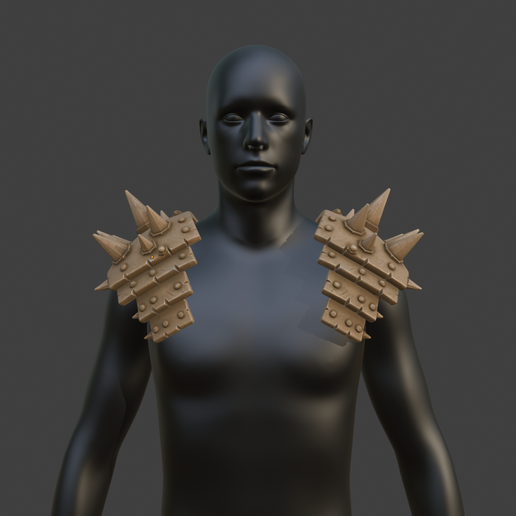 🎭 Orc Spiked Pauldrons・ STL File for 3D printing・Cults