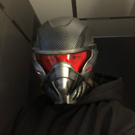🪖 Printable Crysis Nano Helmet STL・3D Print with the Flying Bear 3D ...