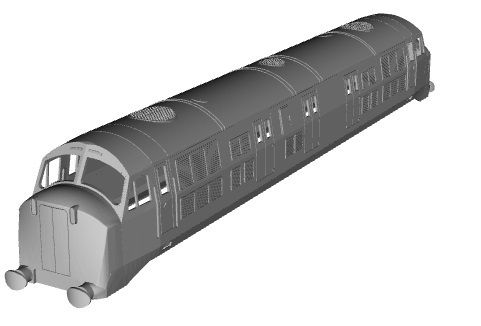 🚂 BR class 41 diesel loco (Warship) 1/100 scale・ 3D File for 3D ...
