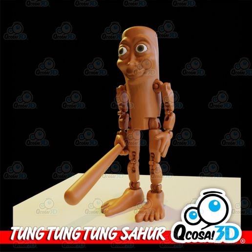 🎨 TUNG TUNG TUNG SAHUR・Archivo STL para Impresión 3D・Cults
