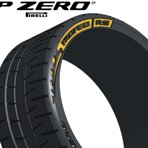 STL file 1/18 PIRELLI P ZERO TYRES - RS WHEELS / RIM /VW /OPEL / BMW ...
