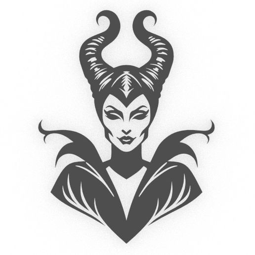 maleficent stencil
