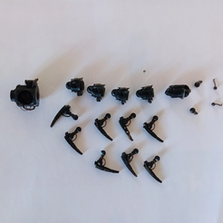 3D printed objects made with normal black resin from anycubic filament ...
