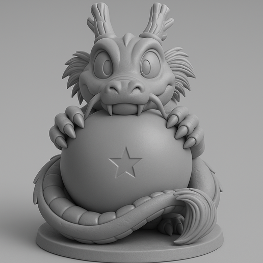 🐉 Shenlong Chibi - Dragon Ball Sphere Guardian | Cute STL Miniature ...