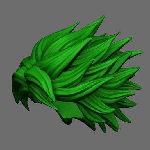 💇 Broly Hair - Dragon ball - For Cosplay・ STL File for ・Cults