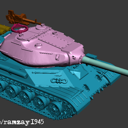 🪖 IS-4 1:100・ 3D File for 3D printing・Cults