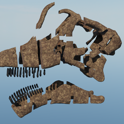 💀 Brachiosaurus skull 3d print・ STL File for 3D printing・Cults