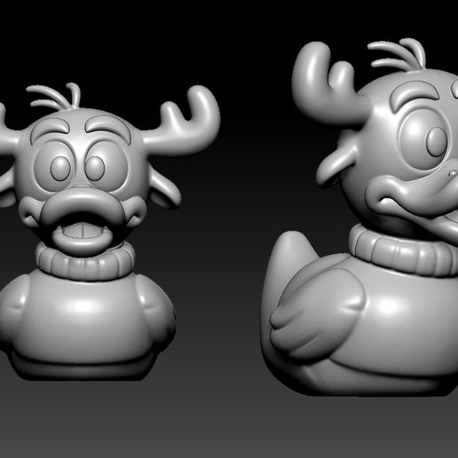 🦆 Rubber Duck - Bullwinkle deer model - 3d print・ 3D File for 3D ...
