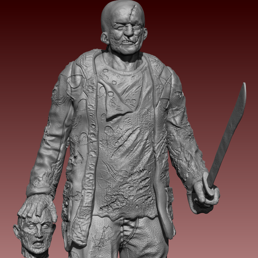 👾 Jason voorhees Freddy vs Jason statue sculpt・ STL File for 3D ...
