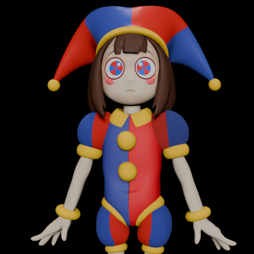 🎨 POMNI anime fan art - amazing digital circus・ STL File for ・Cults