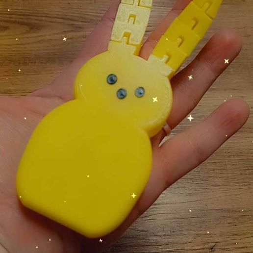 👂 Peep Bunny Flexi Ear Sensory Fidget Easter Gift・ STL File for ・Cults