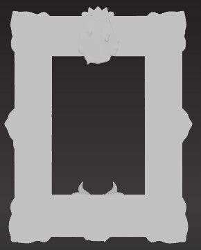 👼 Gothic Angel and Demon Frame (STL Format)・ STL File for 3D printing・Cults