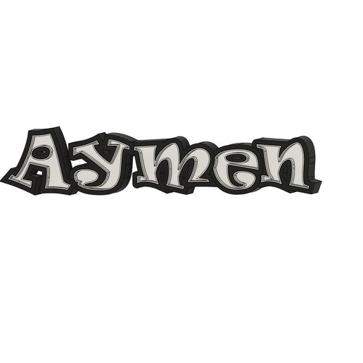 3D file First name Aymen 🧒 ・3D print object to download・Cults
