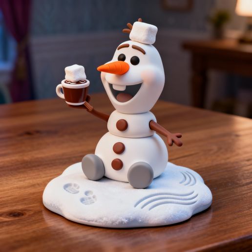 🥵 Olaf Hot Cocoa 3D Print STL Figurine - Frozen Disney Fan Art・Free 3D ...
