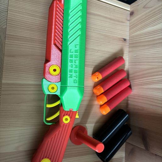 🐚 Jester - LB32 Shell Ejecting Toy Foam Dart Blaster - Band Powered (Files Only)・3D Print with ...