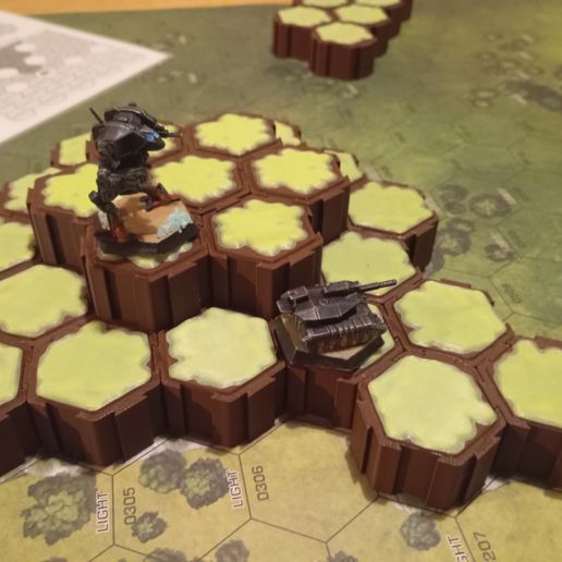 3D printing Battletech compatible hex 3D map • made with Creality K1C・Cults