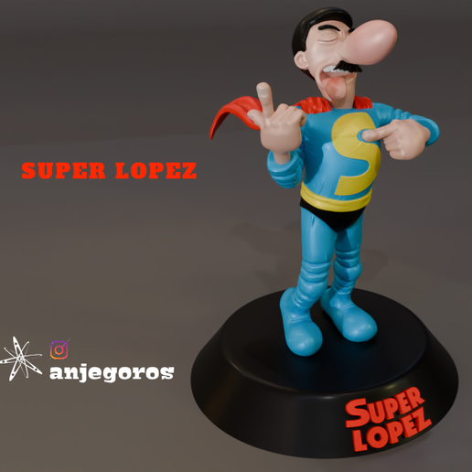 🎲 Super Lopez Comic・ OBJ File for 3D printing・Cults