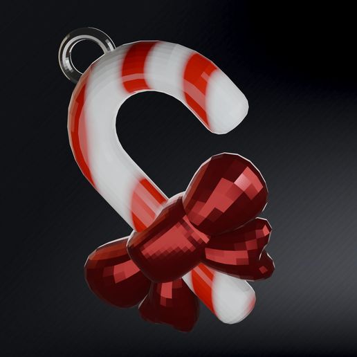 Archivo STL gratis FREE ChristMas Candy Cane Low Poly Ornament, Tree ...