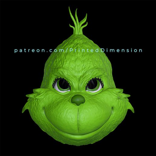 🪖 The Grinch Full Helmet・ STL File for 3D printing・Cults