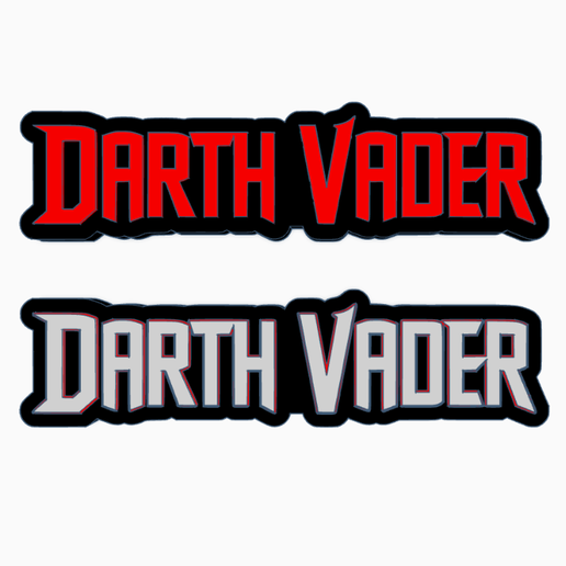 2x DARTH VADER Logo Display par MANIACMANCAVE3D・Fichier STL pour ...