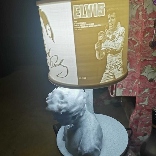 🔦 Elvis lamp and shade・Fichier STL pour ・Cults