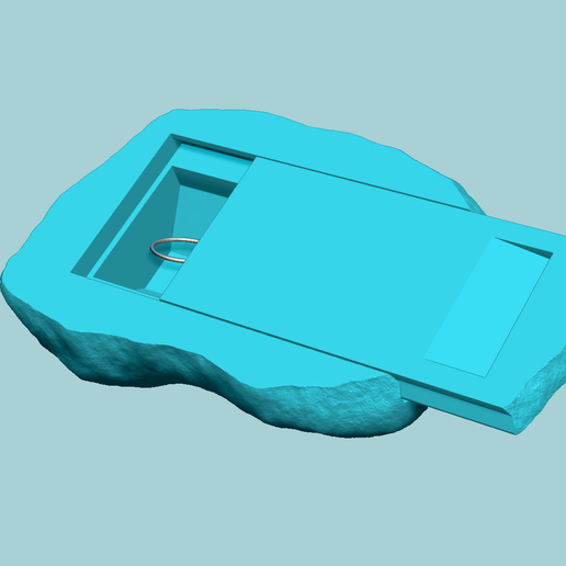🪨 Rock Realistic Secret Key Hide STL - Outdoor Stone・ STL File for 3D ...