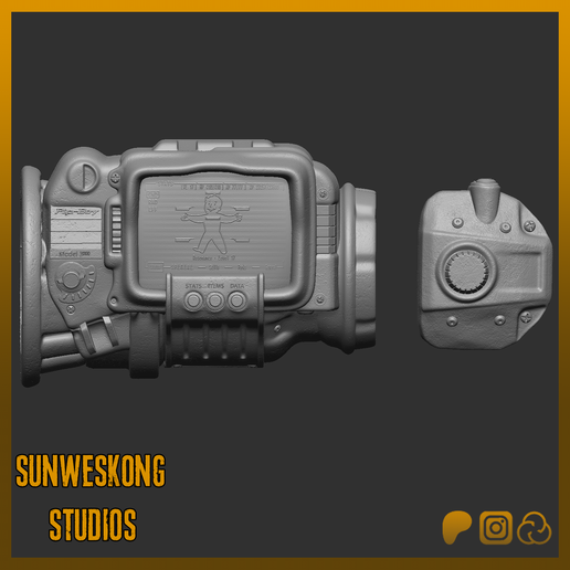 🧤 Fallout 3/New Vegas Pip-Boy 3000 & Glove Controller For Action ...