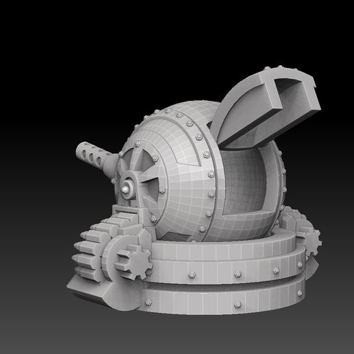 Ball Turret・ 3D File for ・Cults