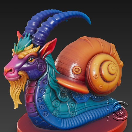 🐌 Arcane Snail Dragon・ STL File for 3D printing・Cults