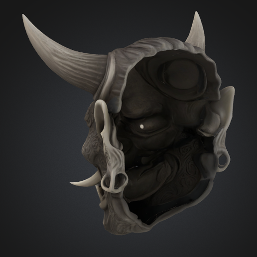 🖨️ Demon Mask・ STL File for 3D printing・Cults