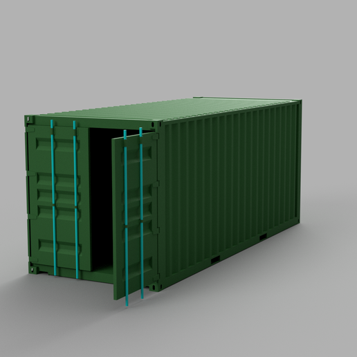 STL file 20FT Container ⚽ ・Model to download and 3D print・Cults