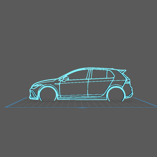 🚗 Volkswagen - Golf 8・ STL File for 3D printing・Cults
