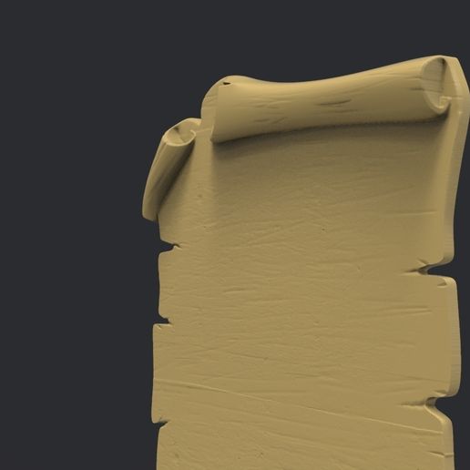 🪵 Parchment wooden scroll・ STL File for 3D printing and CNC machining ...