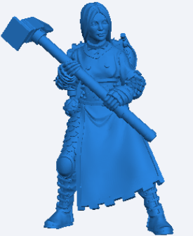 STL file Human Female Cleric Full Pack ♀️ ・3D printable design to ...