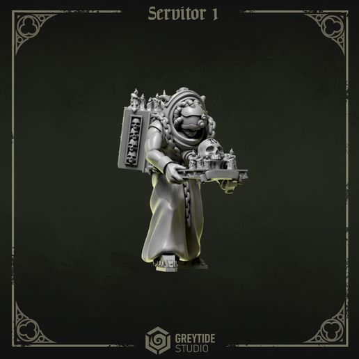 🛰 Servitor・ 3D File for 3D printing・Cults