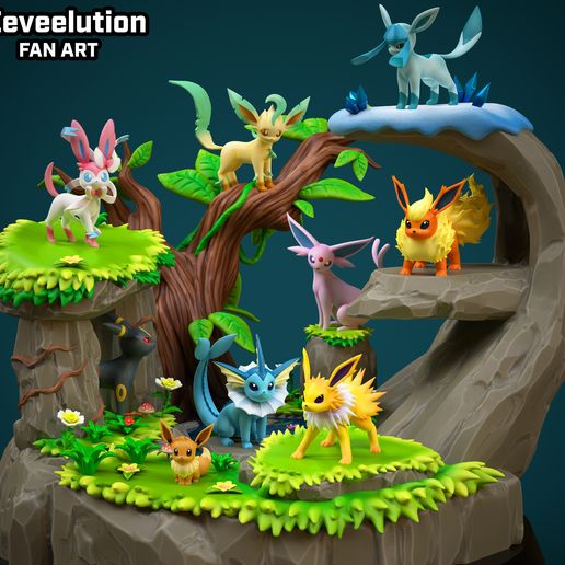 STL file pokemon evolution 🐉 ・3D printable model to download・Cults