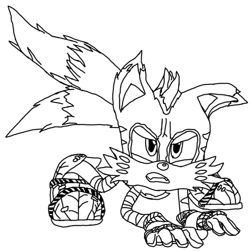 tails coloring picture