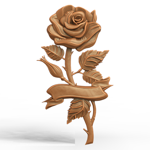 📁 3D Model STL File for CNC Router Laser & 3D Printer 3765 Roses ...
